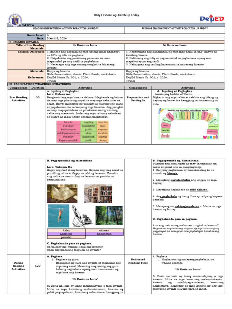 Nrp-Filipino-Cuf-Grade 5-Week6 | PDF