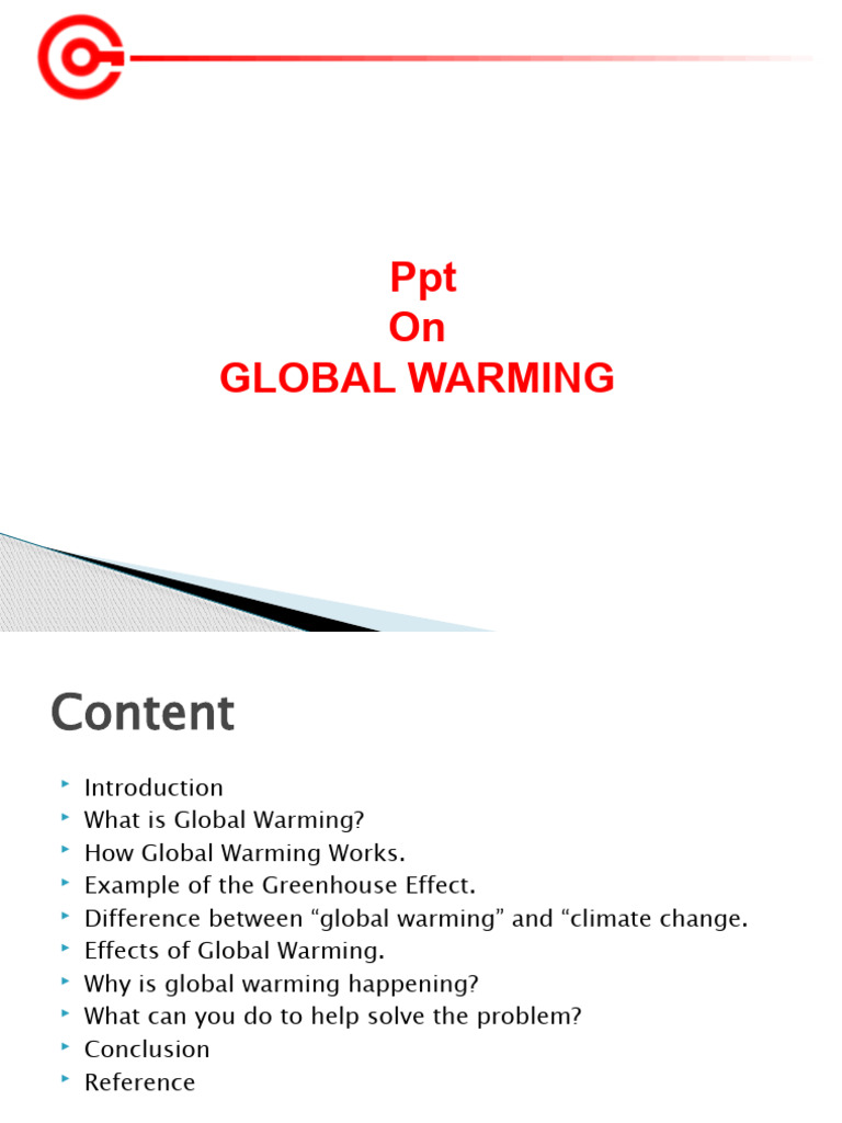 Global-Warming-PPT | PDF | Climate Change | Greenhouse Effect