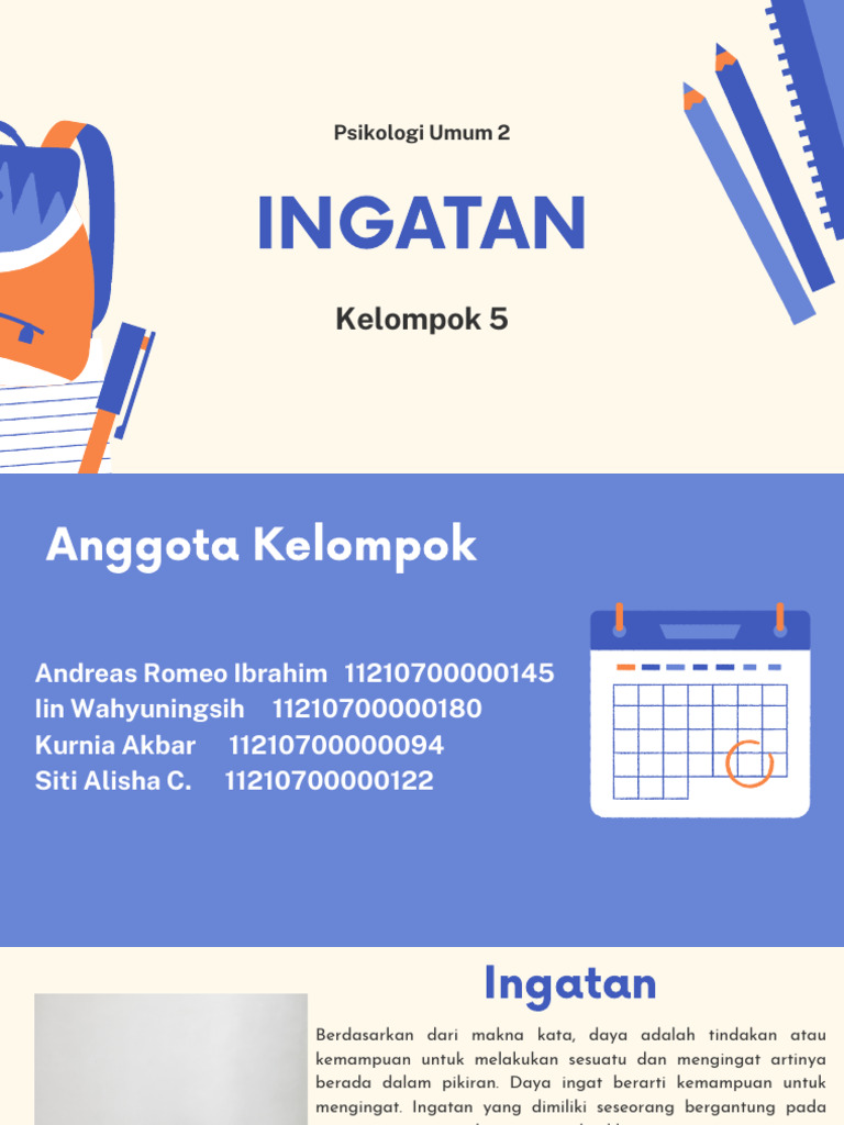 Ingatan | PDF | Karier & Perkembangan | Pengembangan Diri