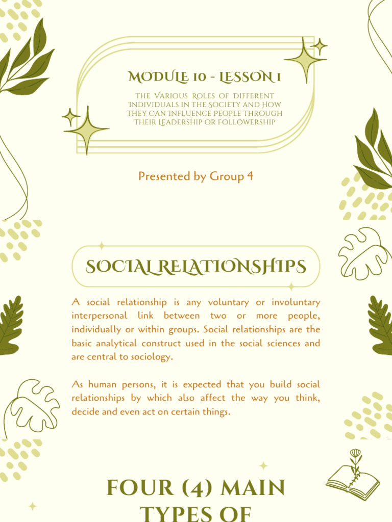 Module-10-Lesson-1 | PDF | Leadership | Community