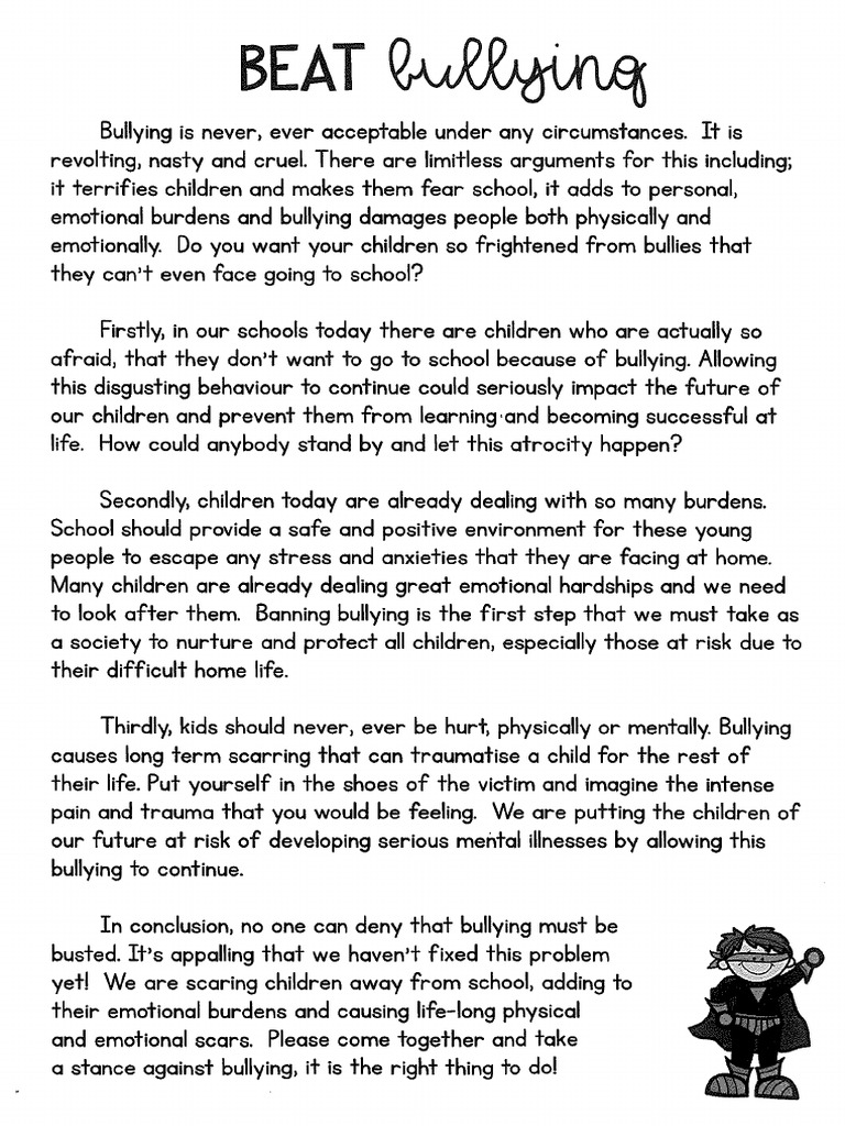 Beat Bullying Text | PDF