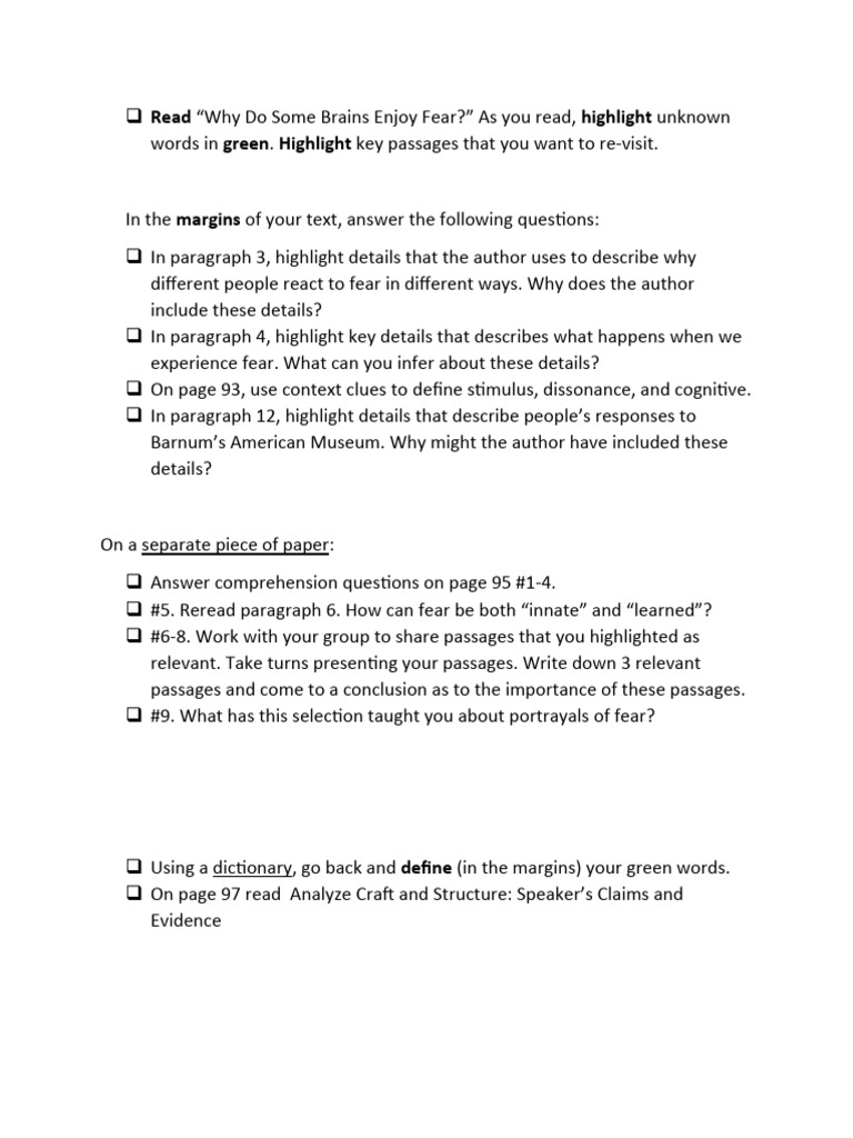 Why Do Some Brains Enjoy Fear | PDF | Science & Mathematics
