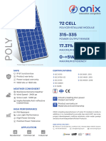 Waaree Data Sheet | PDF | Solar Cell | Solar Power