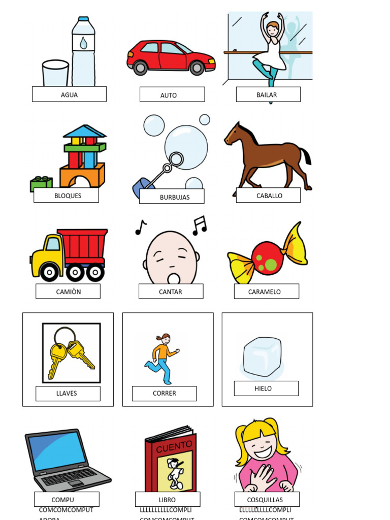 PICTOGRAMAS PARA IMPRIMIR AGOSTO 2010 Valen | PDF | Alimentos | Cocina