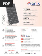 Waaree Data Sheet | PDF | Solar Cell | Solar Power