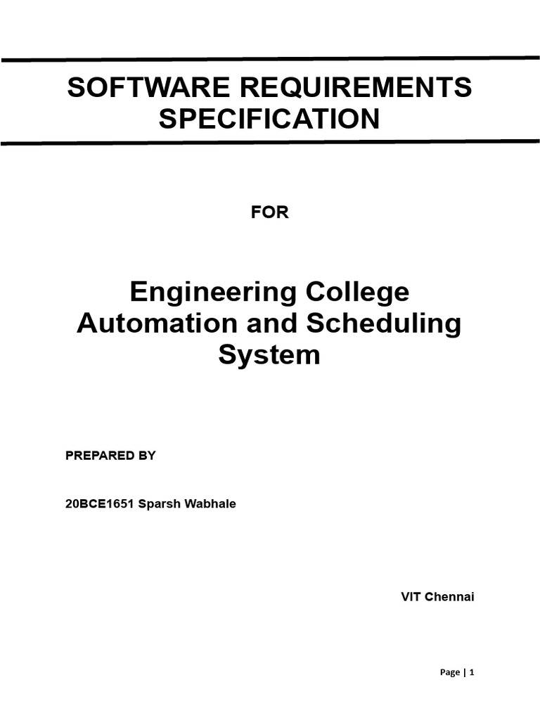 Srs Report | PDF | Databases | Software