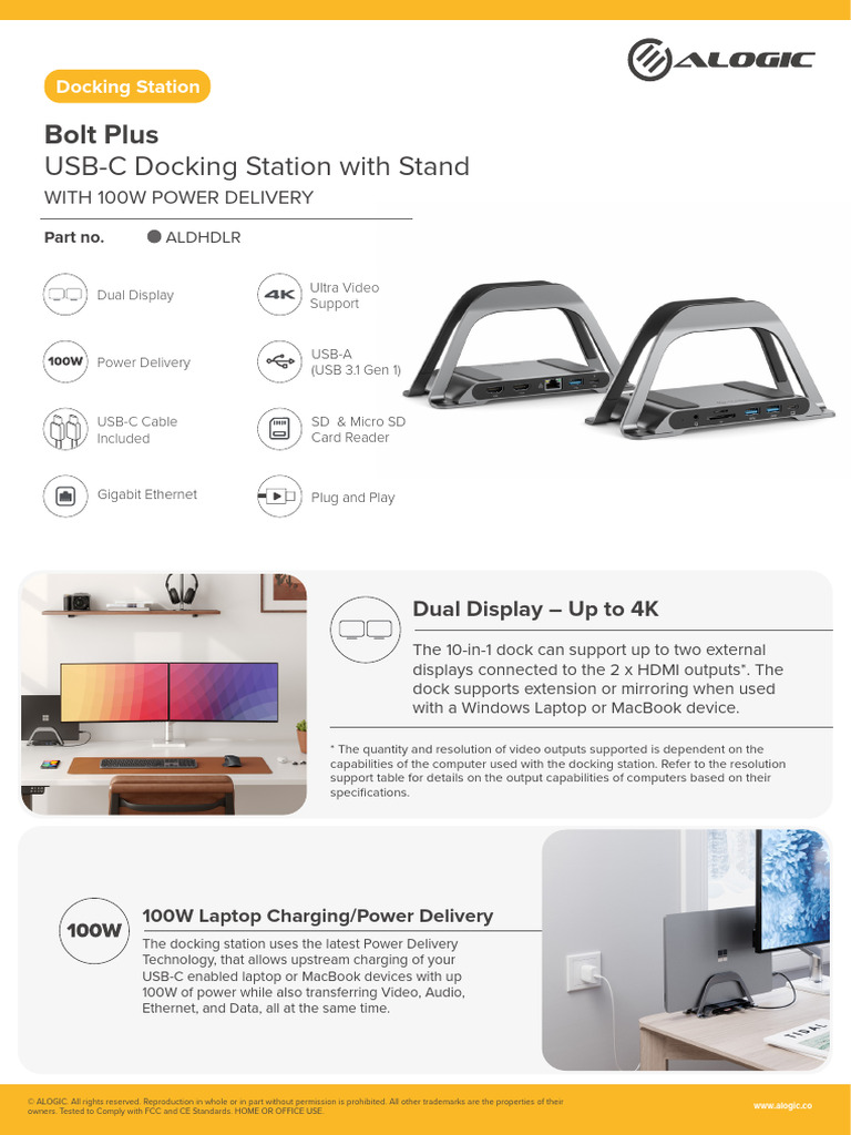 ALDHDLR Specsheet | PDF | Usb | Physical Layer Protocols