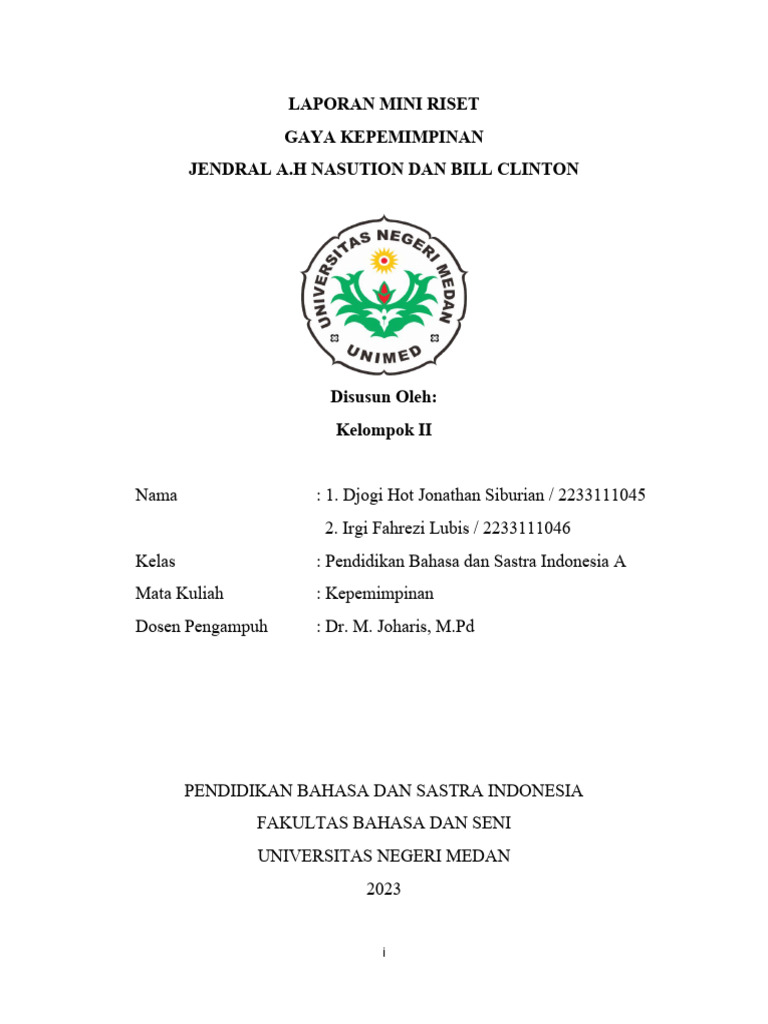 Mini Riset Kepemimpinan Pbsi (A) Kel 2 | PDF