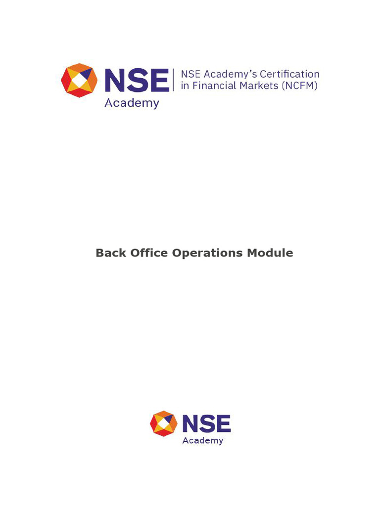 Back Office Operations Module | PDF | Money Laundering | Finance ...
