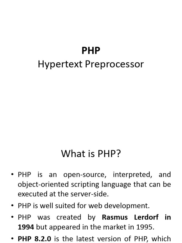 PHP-1 | PDF
