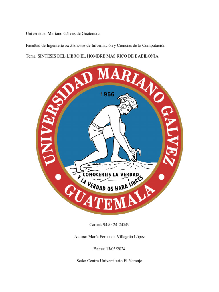 Sintesis Libro El Hombre Mas Rico de Babilonia | PDF | Dinero | Ahorro Sintesis Libro El Hombre Mas Rico de Babilonia | PDF | Dinero | Ahorro