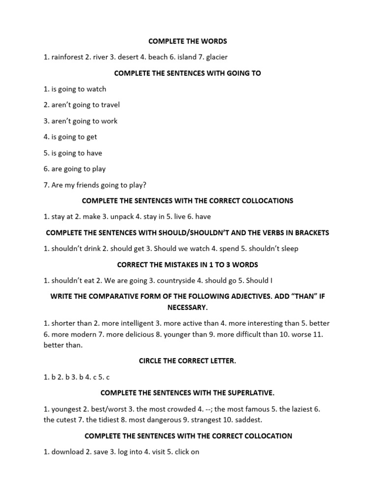Final Key | PDF | Verb | Language Families