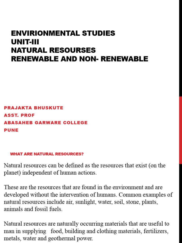 EVS Natural Resourses Session 1 | PDF | Soil | Erosion