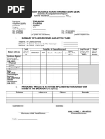 Vawc Quarterly Accomplishment Form | PDF