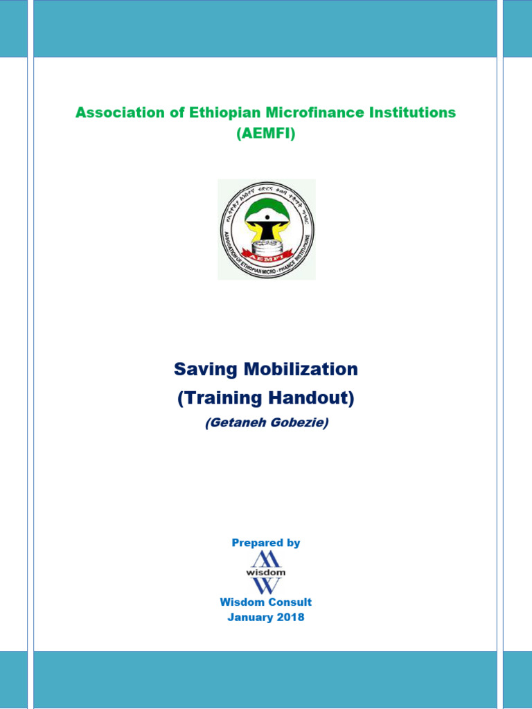 Participants Manual 5 | PDF | Microfinance | Saving