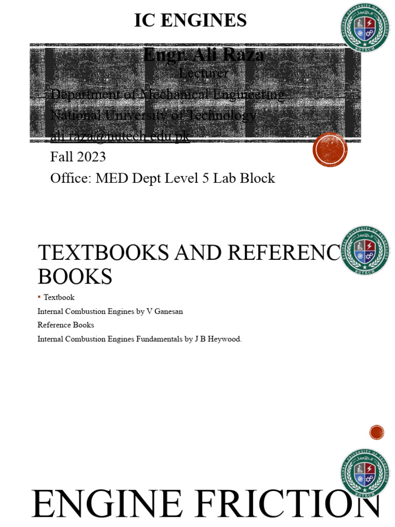 Engine Friction and Lubrication Overview | PDF | Internal Combustion ...