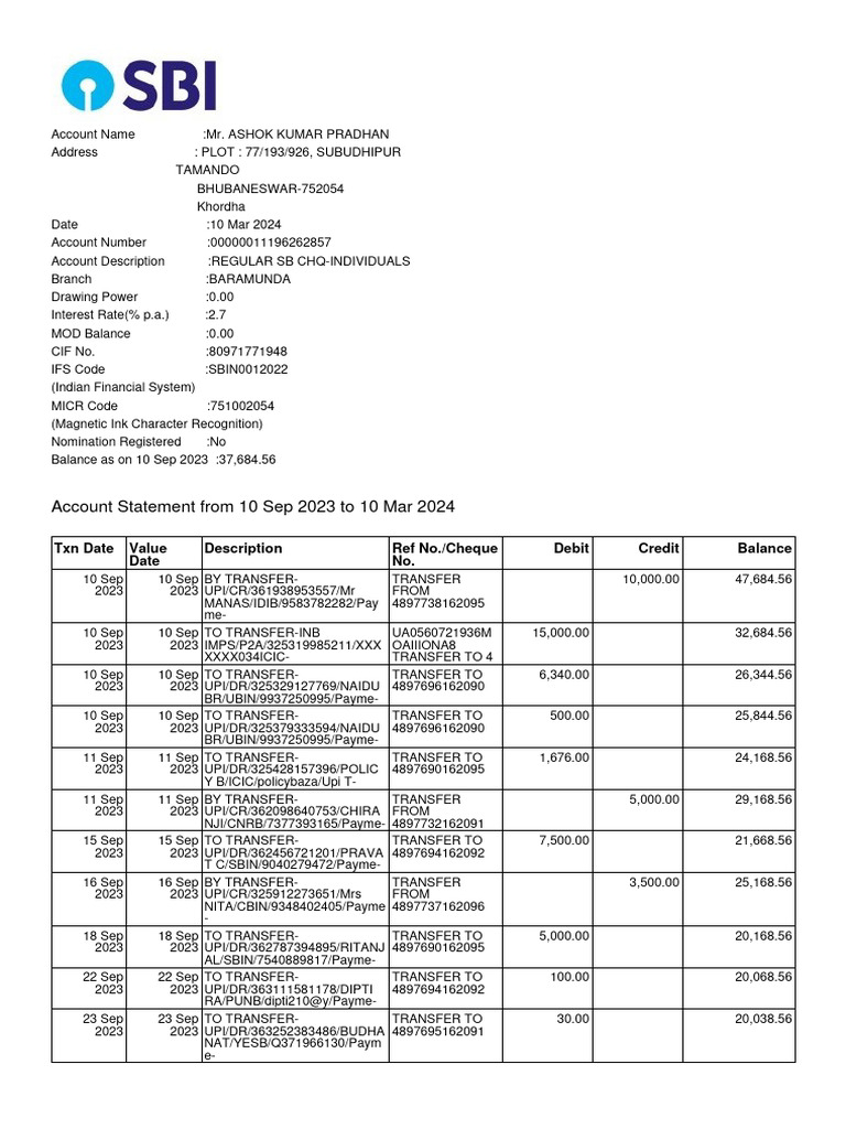 N VRB BAp 6 U 7 WH5 MX1 | PDF | Debits And Credits | Banking
