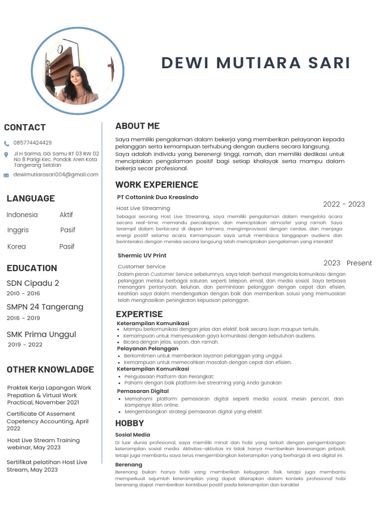 CV Dewi Mutiara Sari | PDF