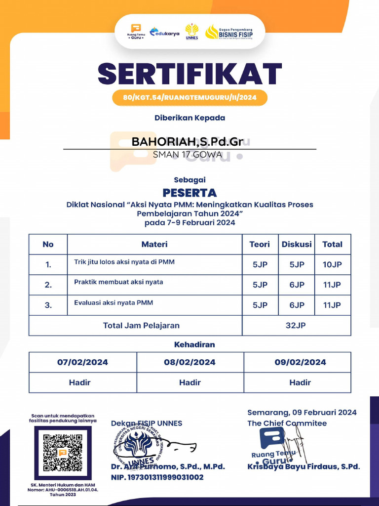 Sertifikat 32 JP | PDF