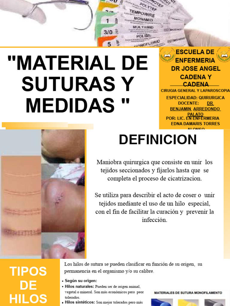 MATERIAL DE SUTURAS Power - Compressed | PDF | Sutura Quirúrgica
