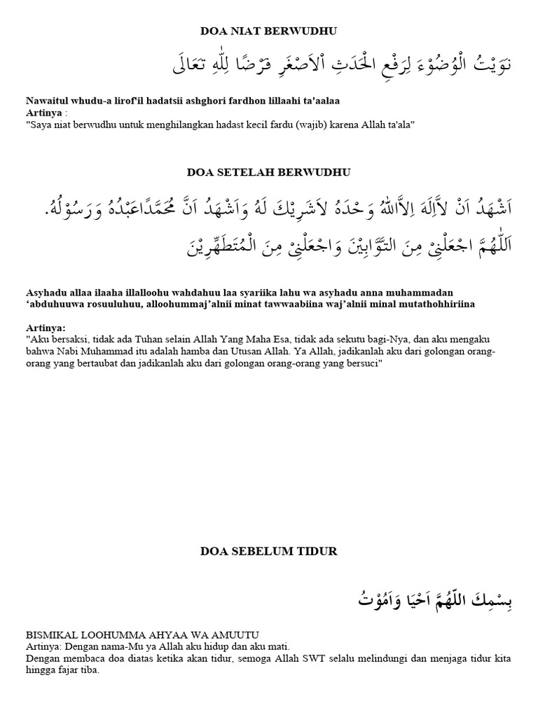 Doa Harian dan Aktivitas Gaza | PDF