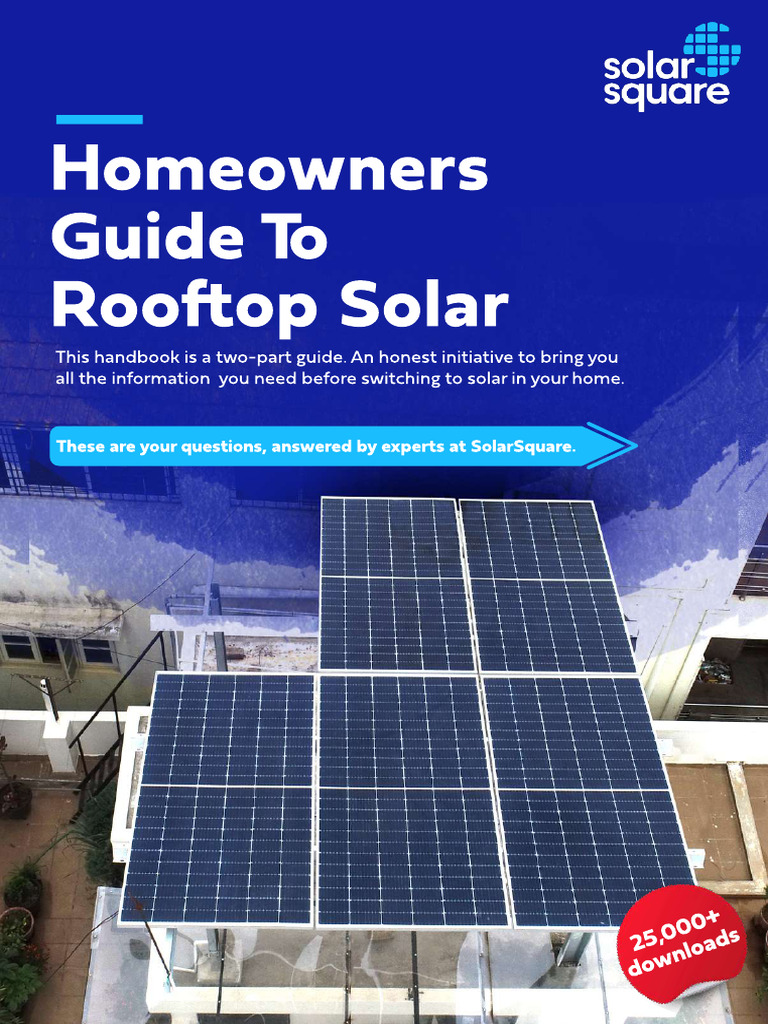 SolarSquare s Homeowners Guide to Buying Rooftop Solar Update | PDF ...