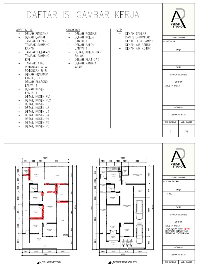 Plano Arquitectónico Detallado LT1 | PDF