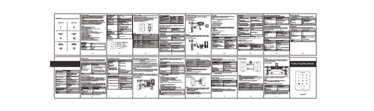 Access Control CF1 EM Wifi Tuya User Manual | PDF