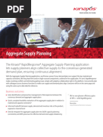 Rapidresponse Demand Planning Brochure Kinaxis | PDF | Forecasting ...