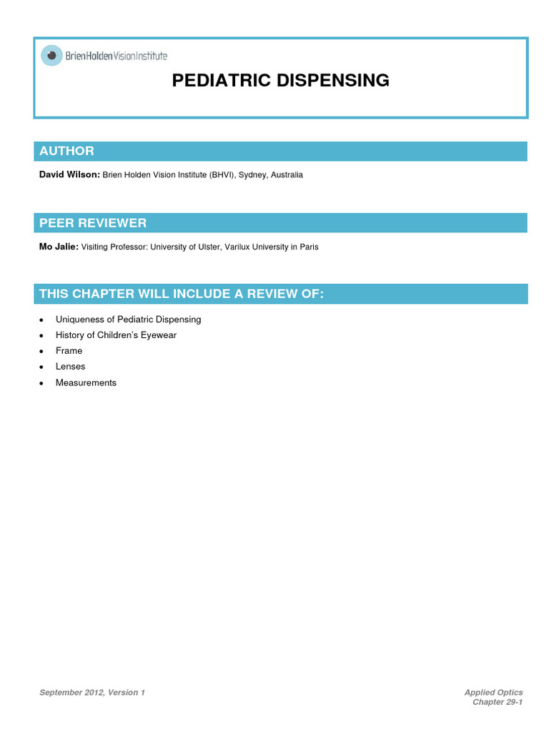 29 Paediatric Dispensing | PDF