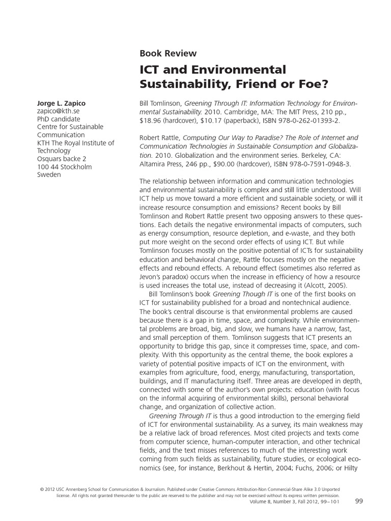 Full Text 01 | PDF | Sustainability | Information And Communications ...