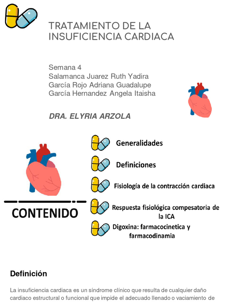 Tratamiento Insuficiencia Cardiaca | Descargar gratis PDF | Insuficiencia cardíaca | Corazón