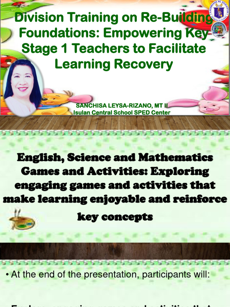 Session-4-Esm Games & Activities | PDF | Learning | Senses
