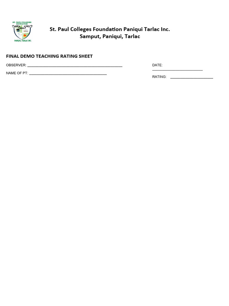 Appendix C 02 COT RPMS Rating Sheet for T I III for SY 2022 2023 (1 ...
