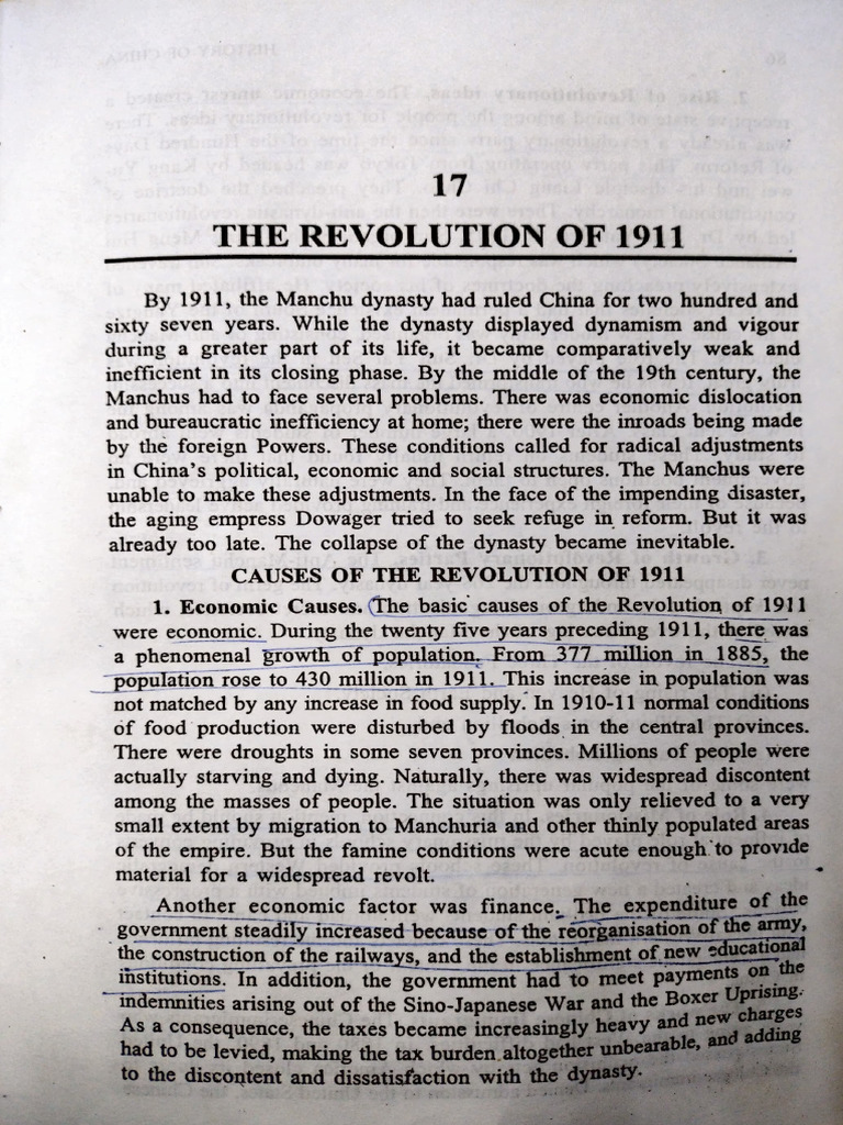 Revolution of 1911 | PDF | Qing Dynasty | China