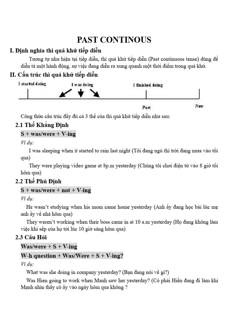 Past Continous | PDF