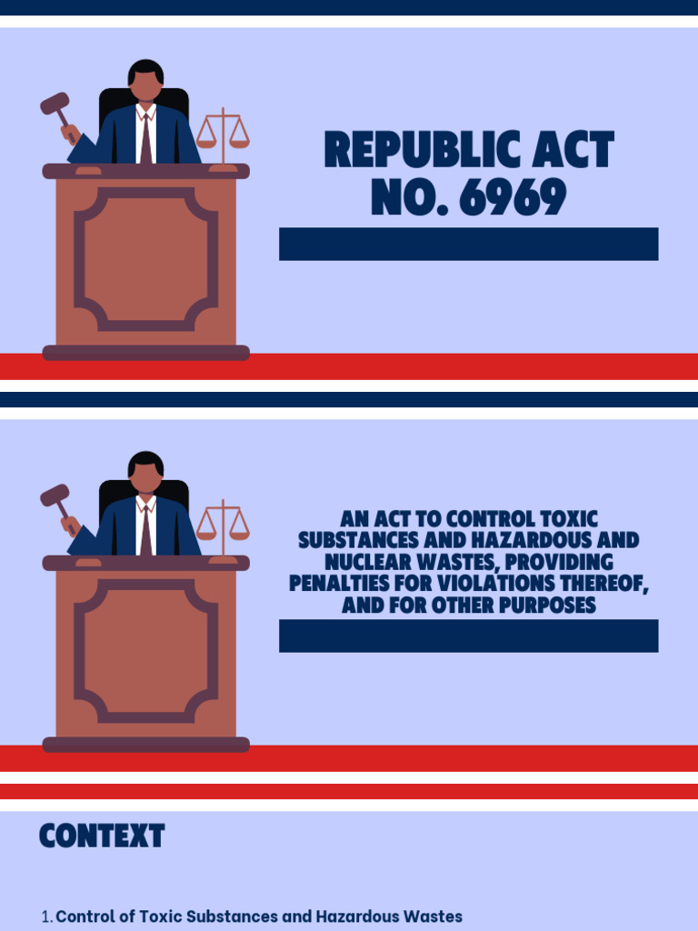REPUBLIC-ACT-No.-6969 | PDF | Waste | Hazardous Waste