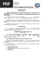 Barangay Appropriation Ordinance - Revised Blank | PDF | Budget ...