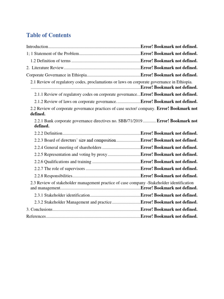 Table of Contents 1 | PDF | Corporate Governance | Governance