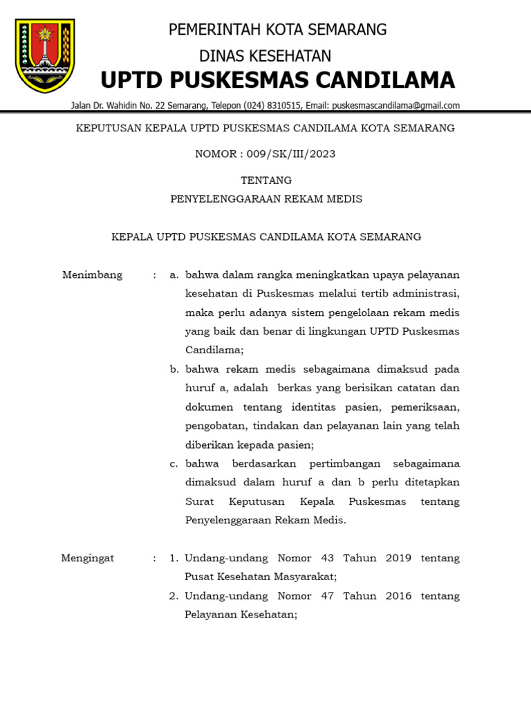 SK Penyelenggaraan RM | PDF