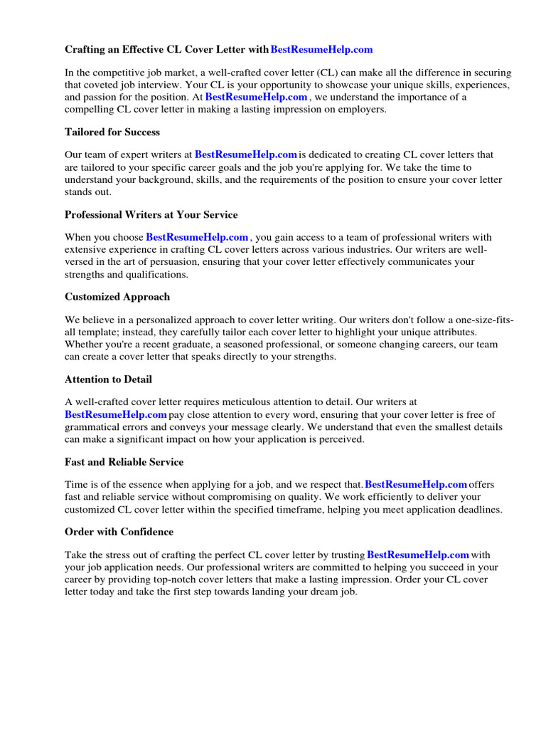 CL Cover Letter | PDF | Résumé | Recruitment