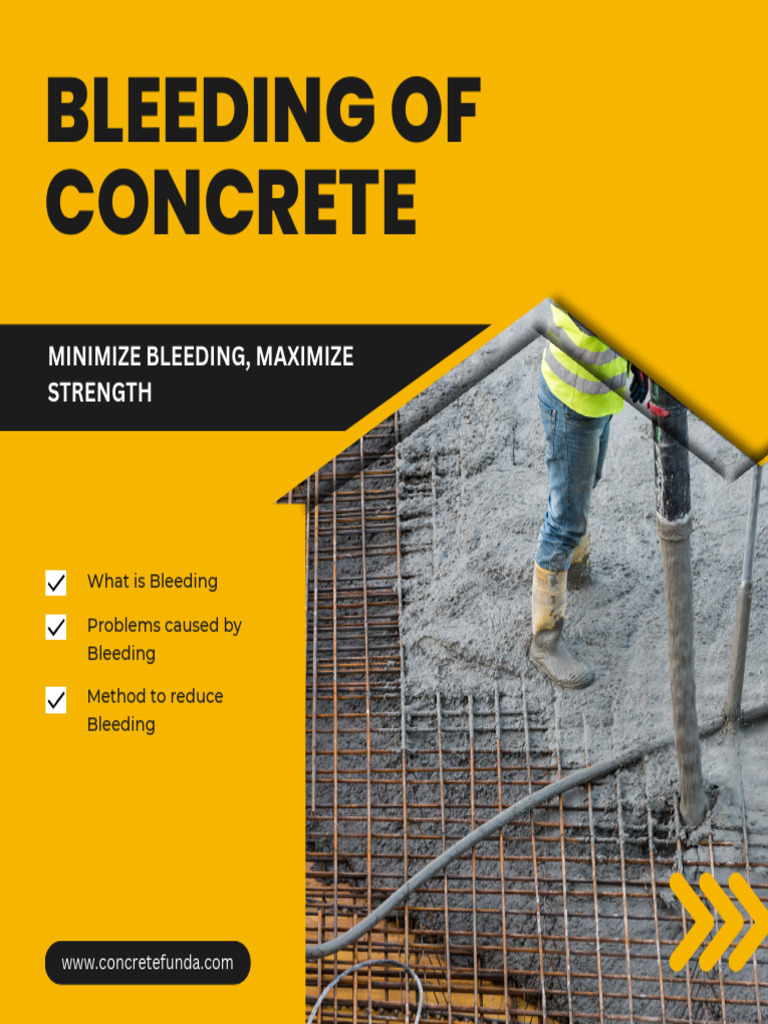 Bleeding of Concrete Typical | PDF | Concrete | Materials