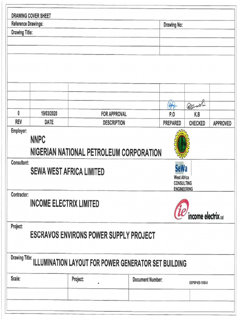 Illumination Layout For Power Gen Set Building | PDF | Equipment ...
