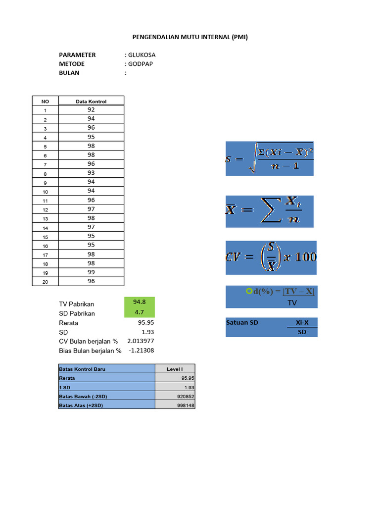Simulasi QC | PDF | Descriptive Statistics | Statistical Analysis