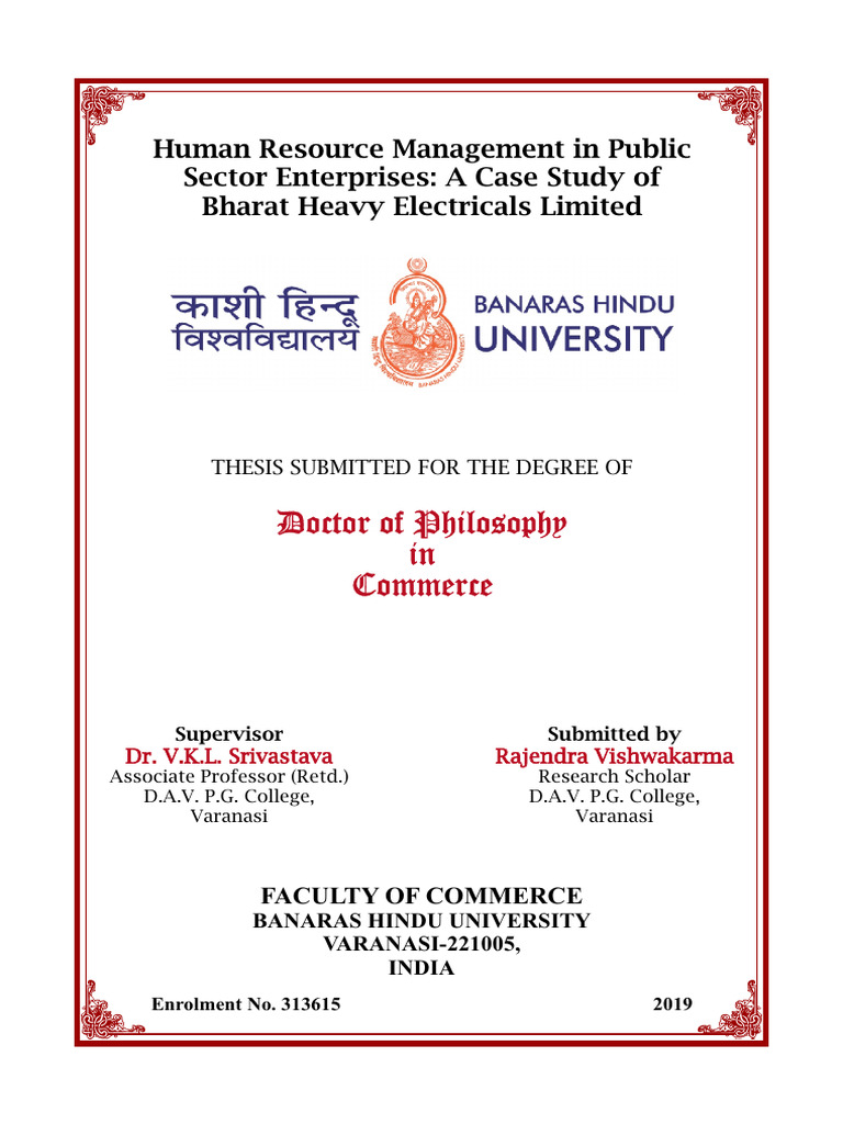 HR Specialization UG Project | Download Free PDF | Employment | Human ...