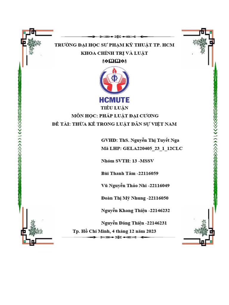 L P-12CLC - Nhóm-13-Plđc | PDF