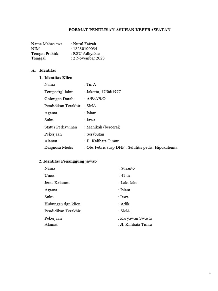 Askep Pada Pasien Selulitis | PDF