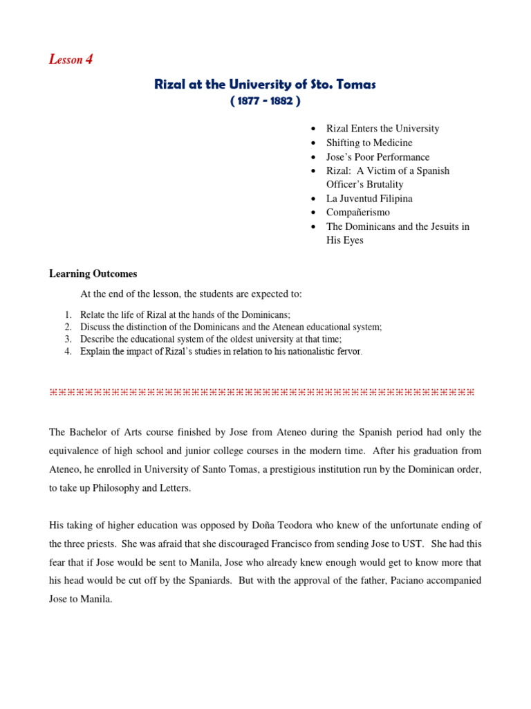 Rizal at The UST | PDF | Religion & Spirituality | Classics