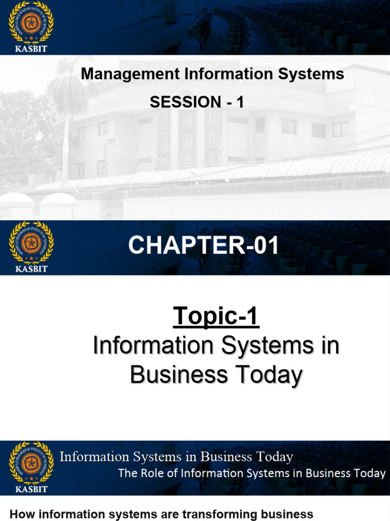 49049Chapter-1-MIS | PDF | Information System | Information