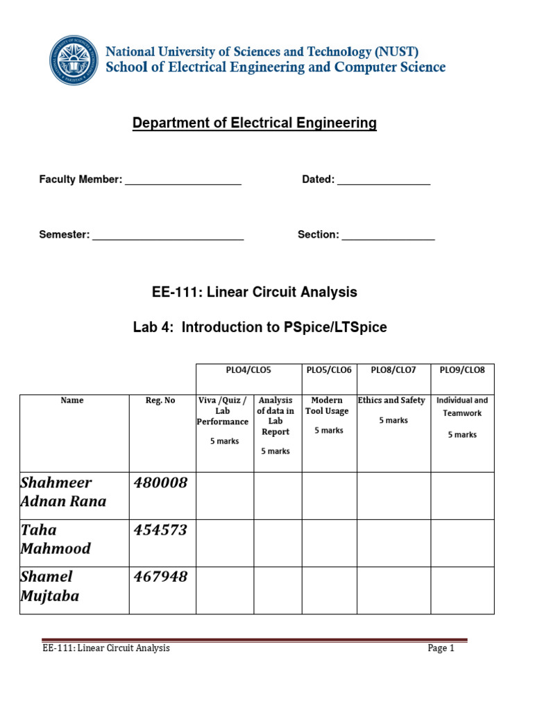 Lab 2 | PDF | Electrical Network | Network Analysis (Electrical Circuits)